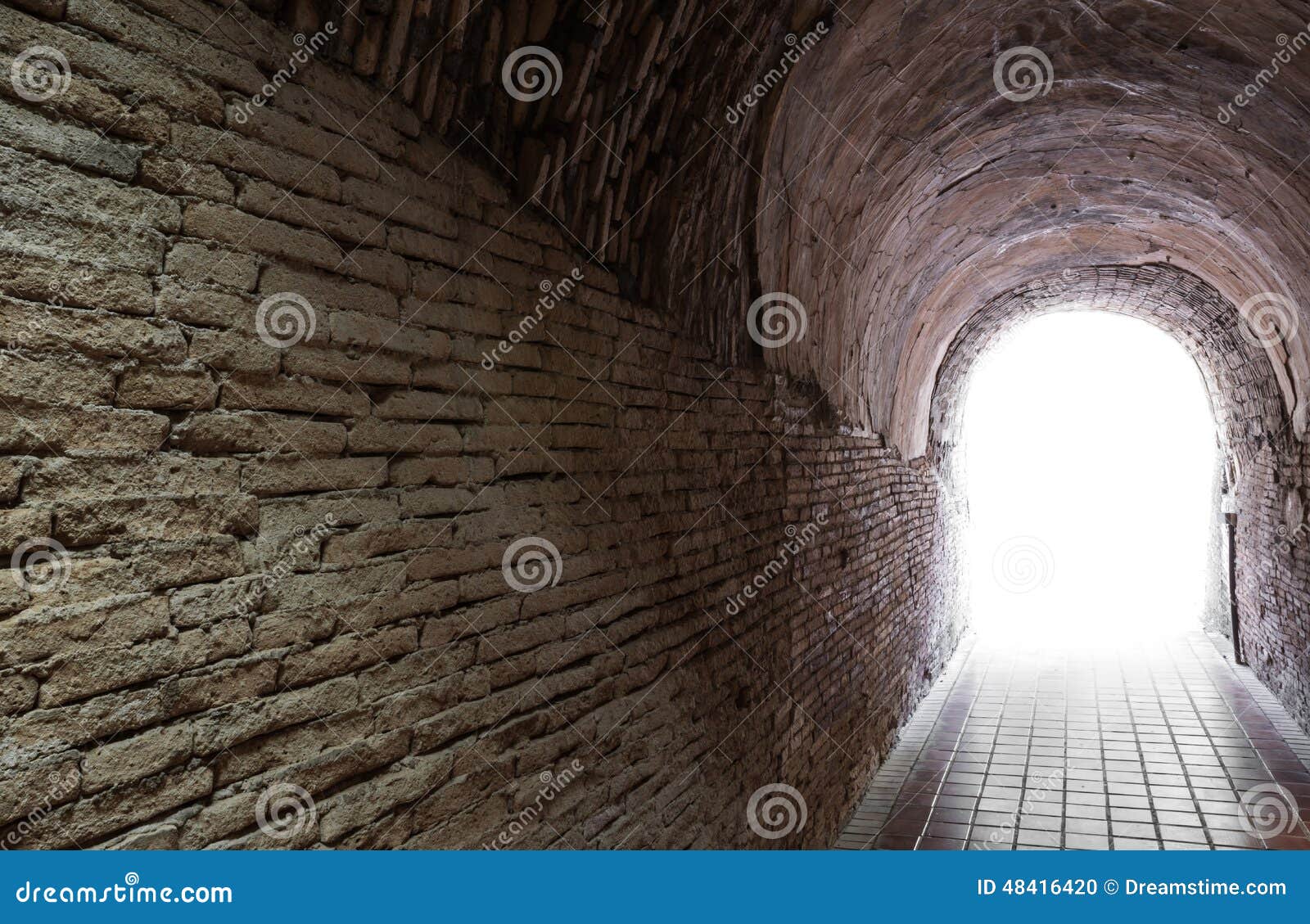 Light at the end of tunnel stock photo. Image of open - 48416420