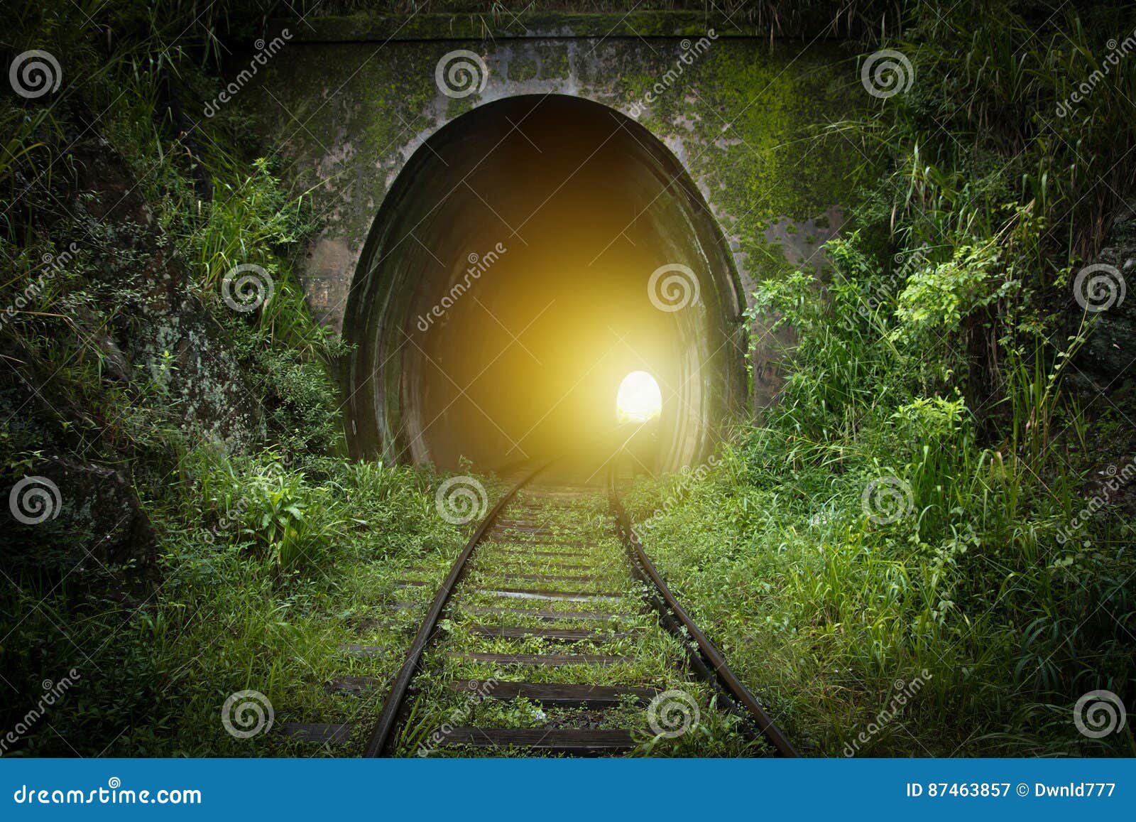 Light at the end of tunnel stock image. Image of line - 87463857