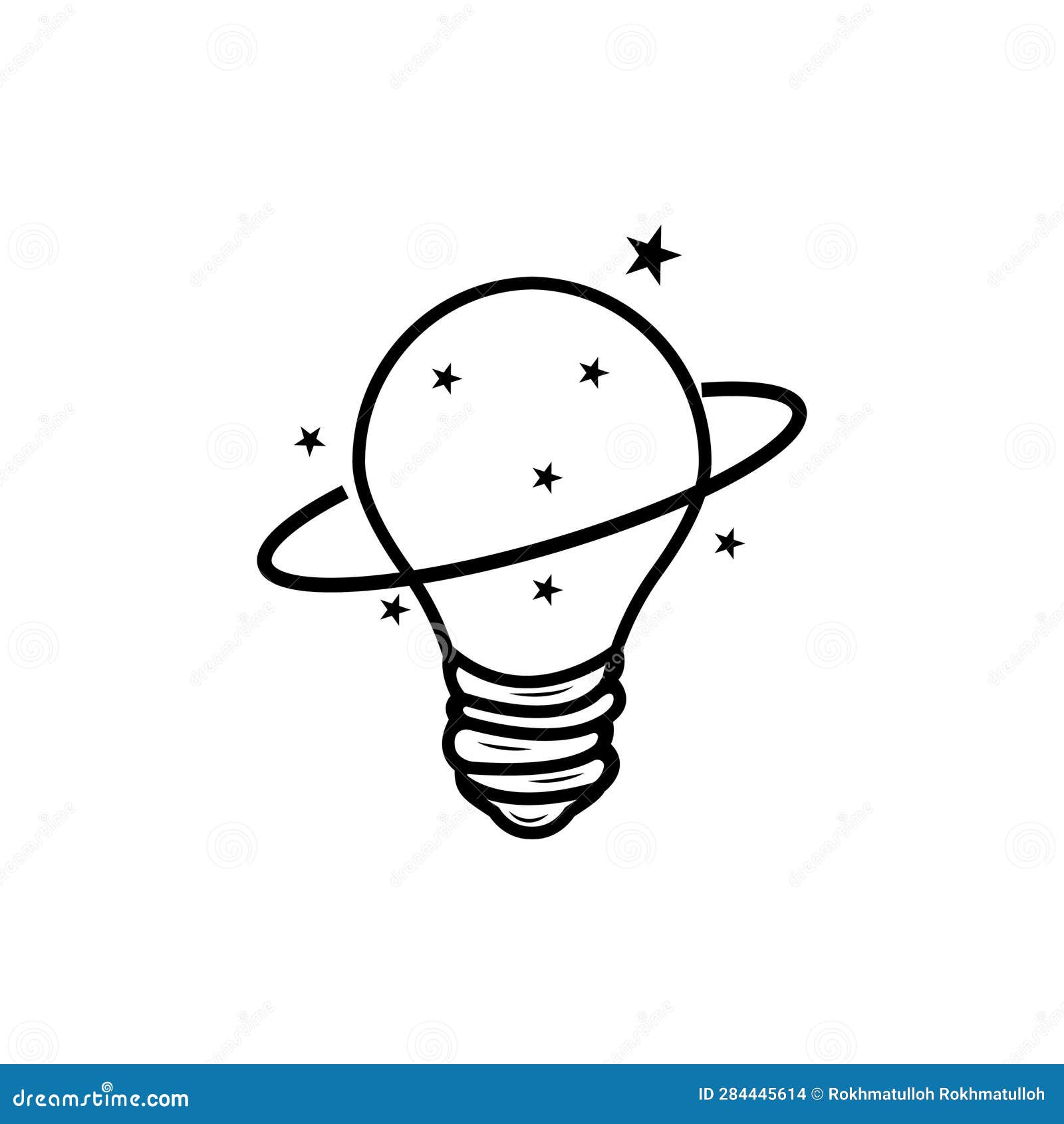 Light Energy Logo Planet Illustration Abstract Line Design Vector Stock ...