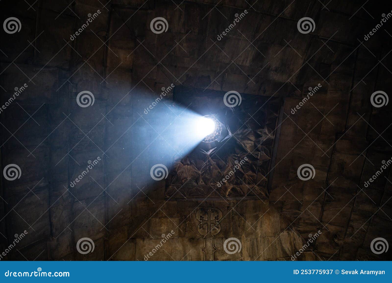 Light Entering the Church from the Ceiling Stock Image - Image of rome ...