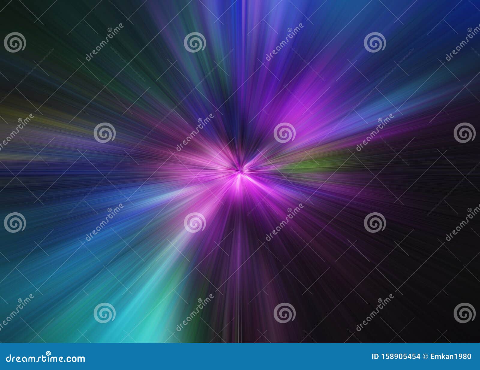 Light Explosion Star with Glowing Particles and Lines. Beautiful ...