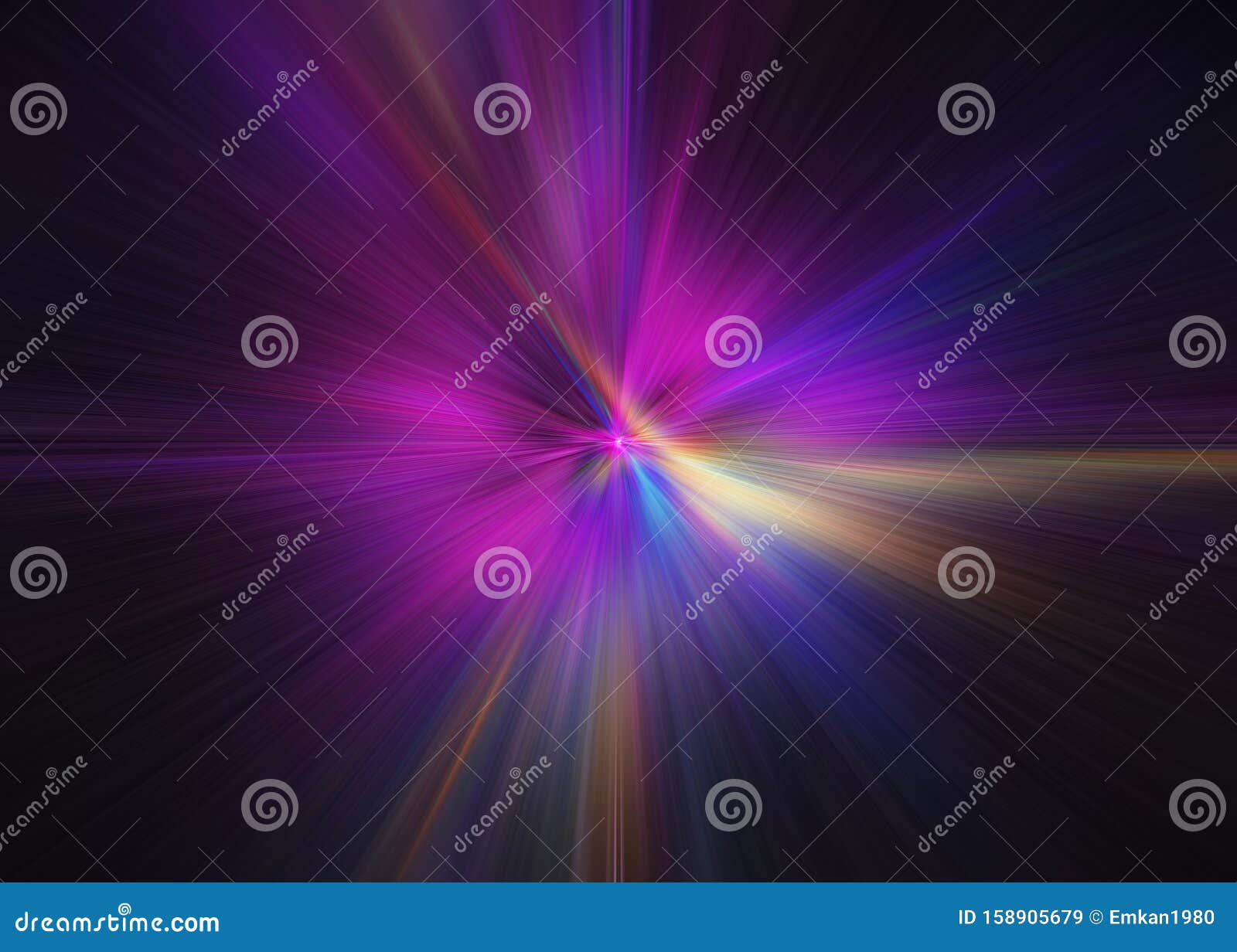 Light Explosion Star with Glowing Particles and Lines. Beautiful ...