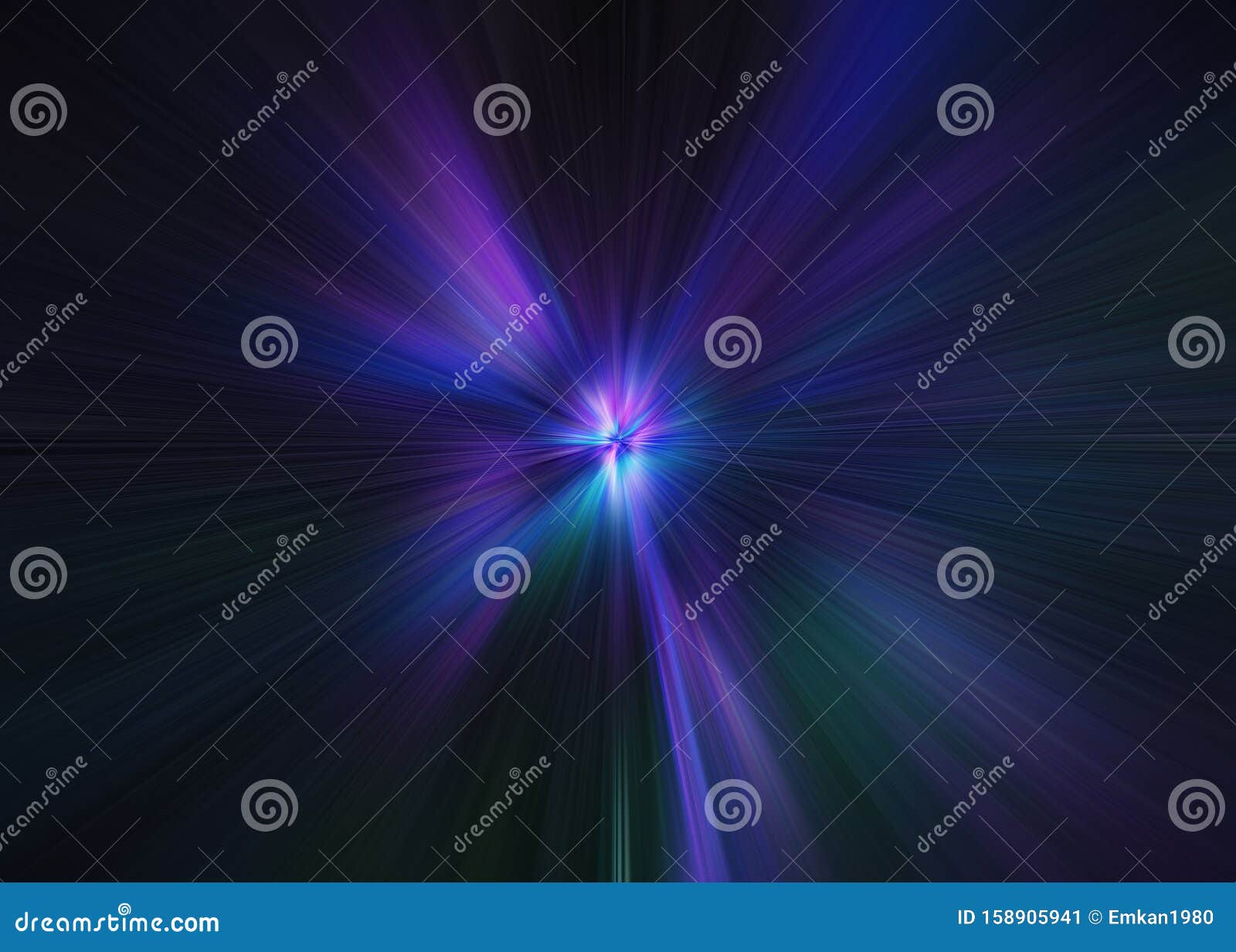 Light Explosion Star with Glowing Particles and Lines. Beautiful ...