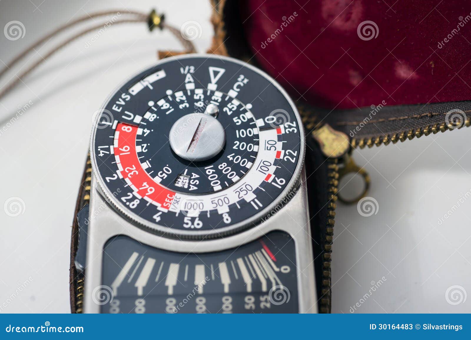 Vintage exposure meter stock image. Image of measure - 30164483