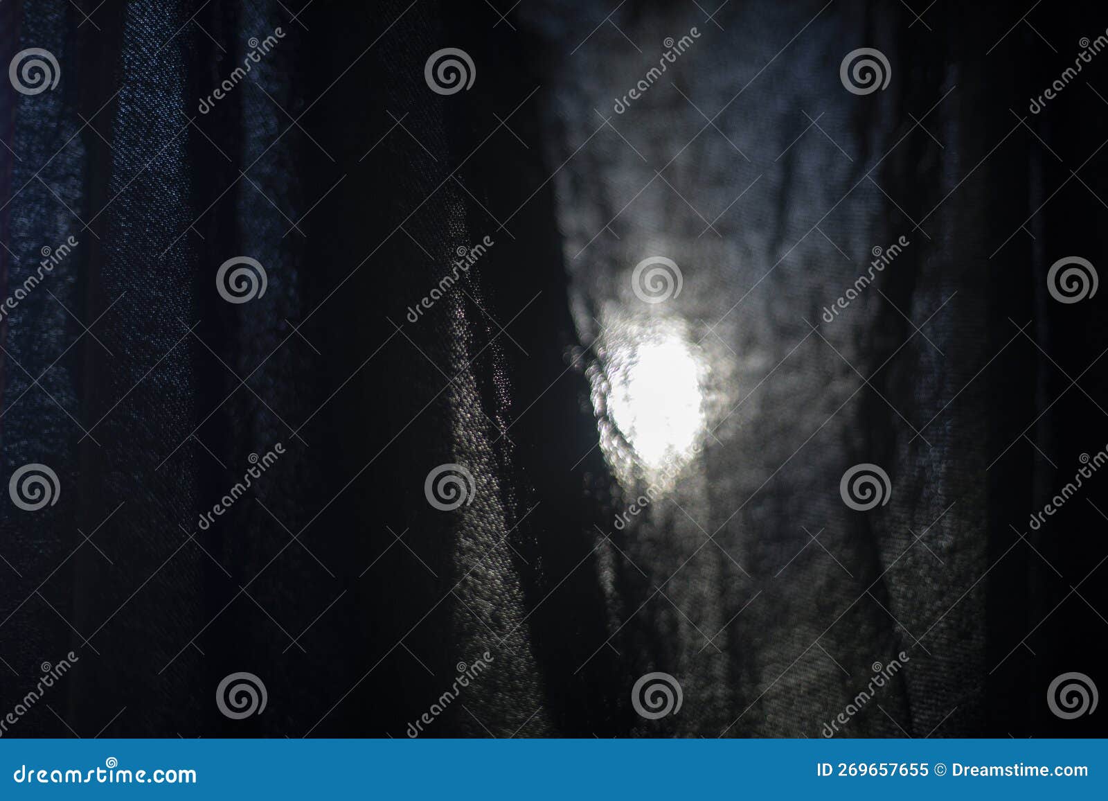 Light through Fabric. Curtain on Window Stock Image - Image of material ...