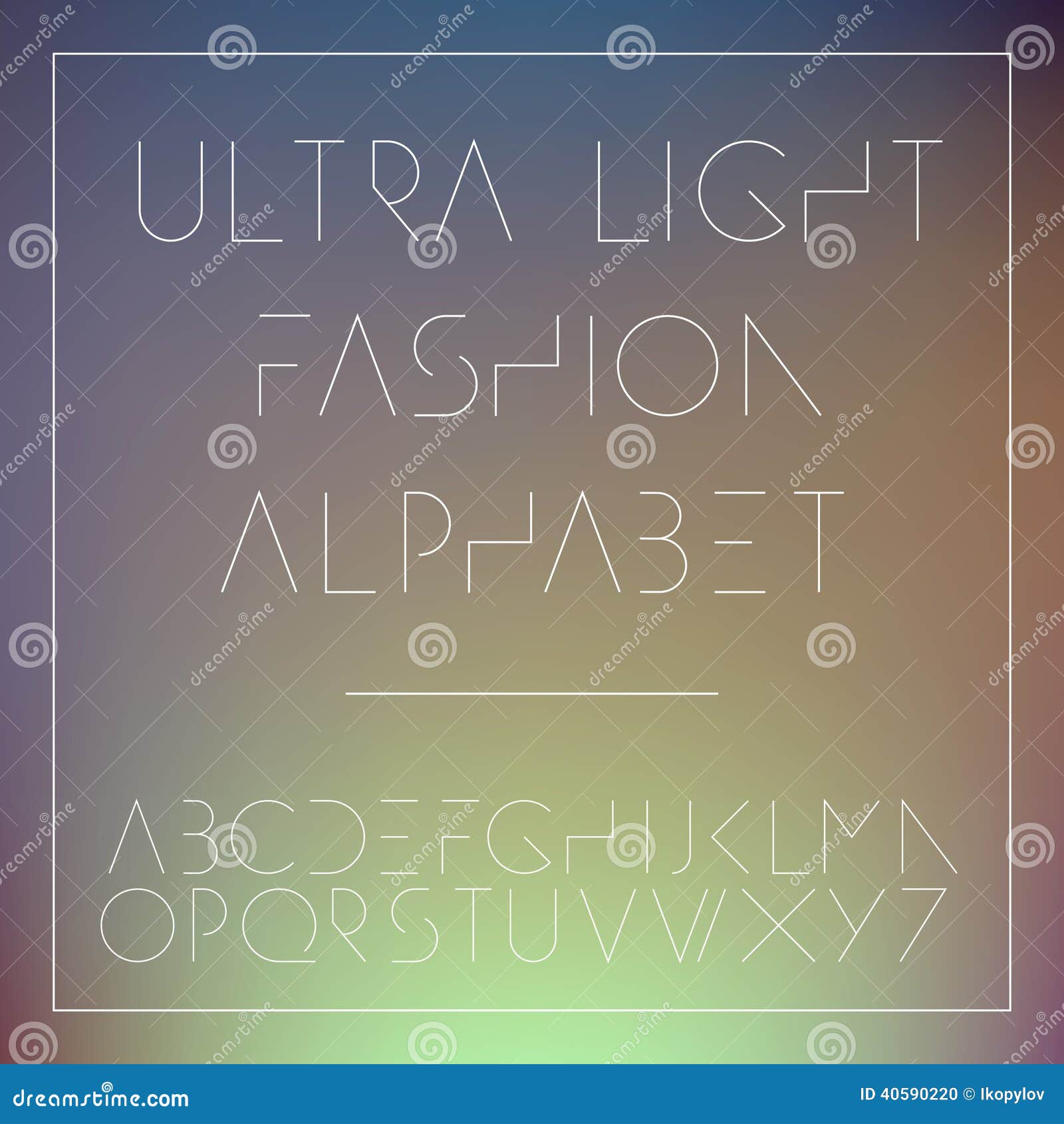 Fashion Alphabet Letters Collection Vector Illustration | CartoonDealer ...