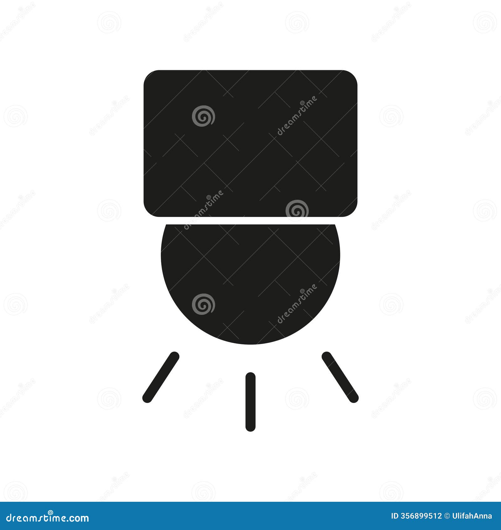 Light Fixture Bathroom Icon Vector Basic Design Simple And Modern ...