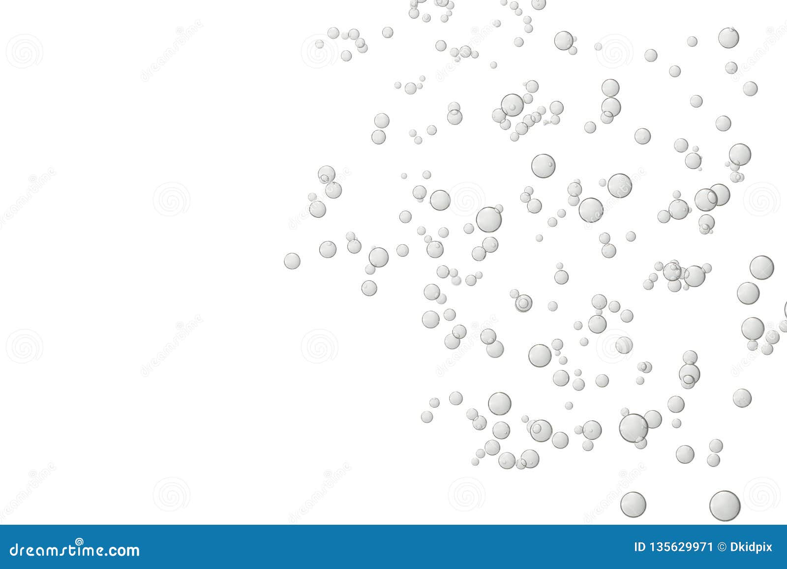 Light Gray Fizz Bubbles Isolated Over White Stock Image - Image of ...
