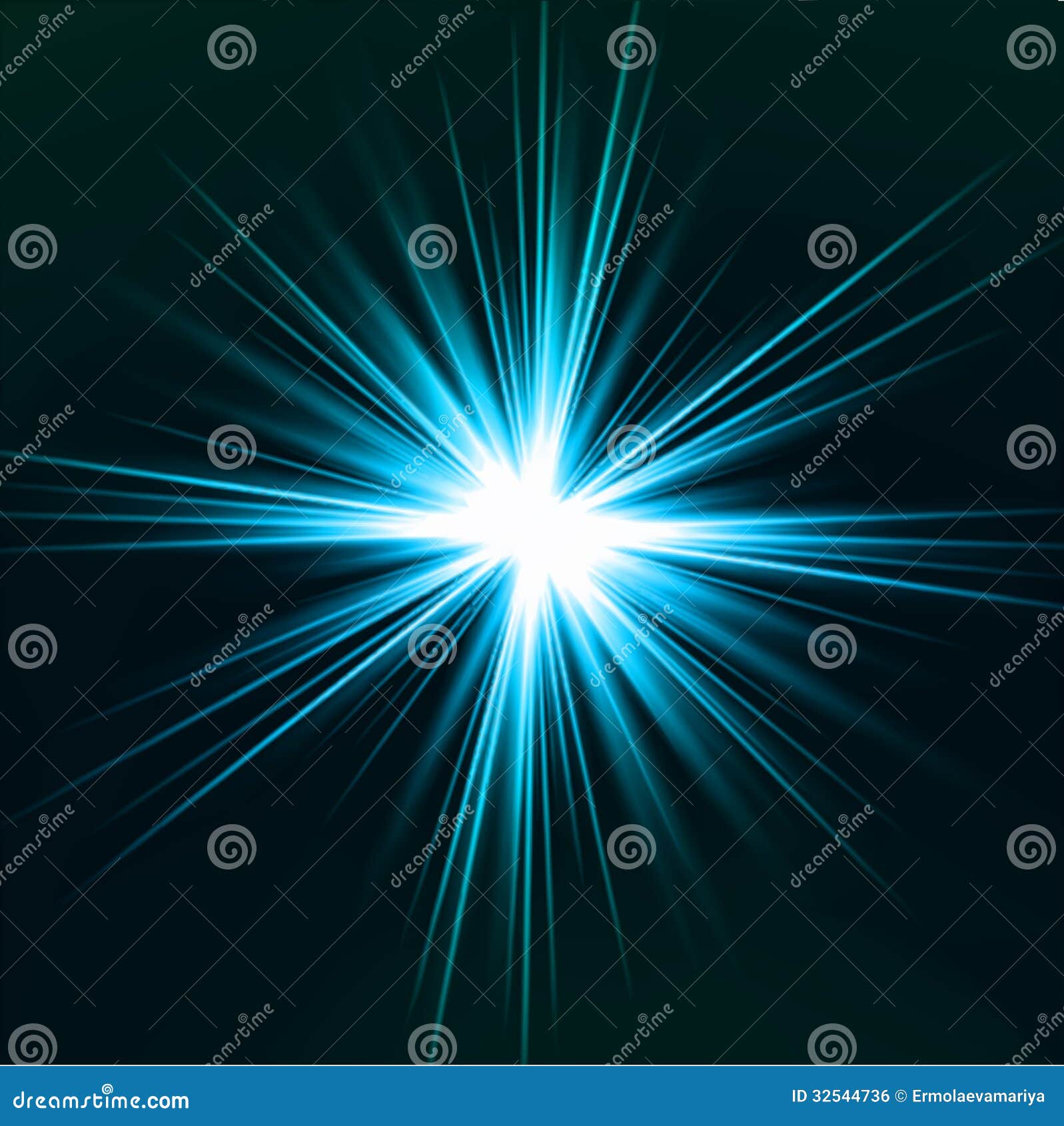 Light Flare Blue Effect. Vector Stock Vector - Illustration of effect ...