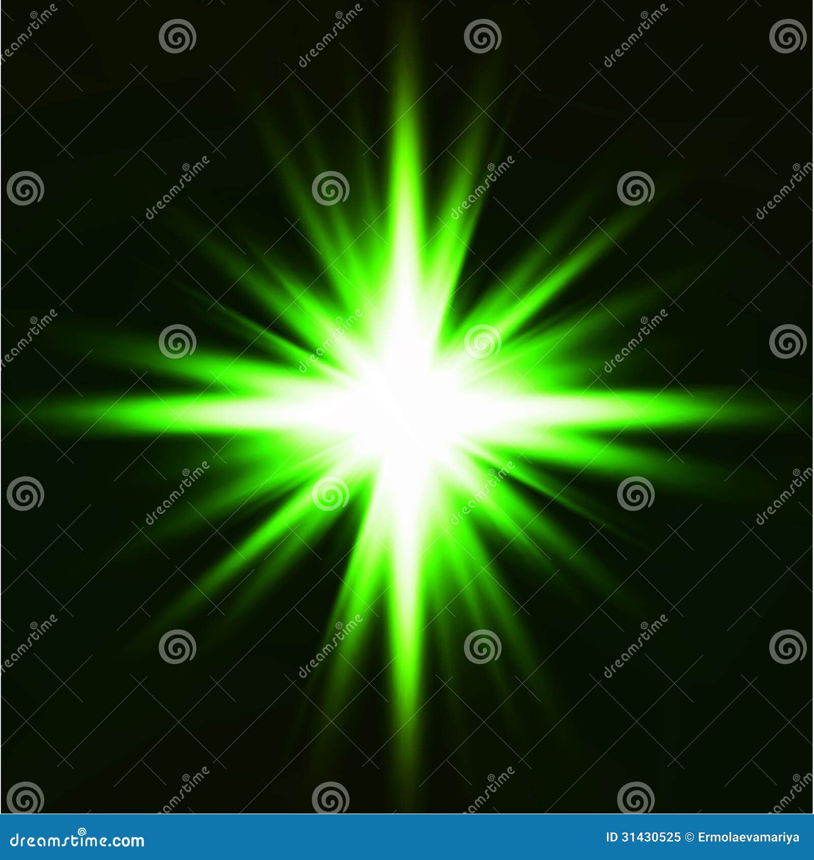 Light Flare Green Effect. Vector Stock Vector - Image: 31430525