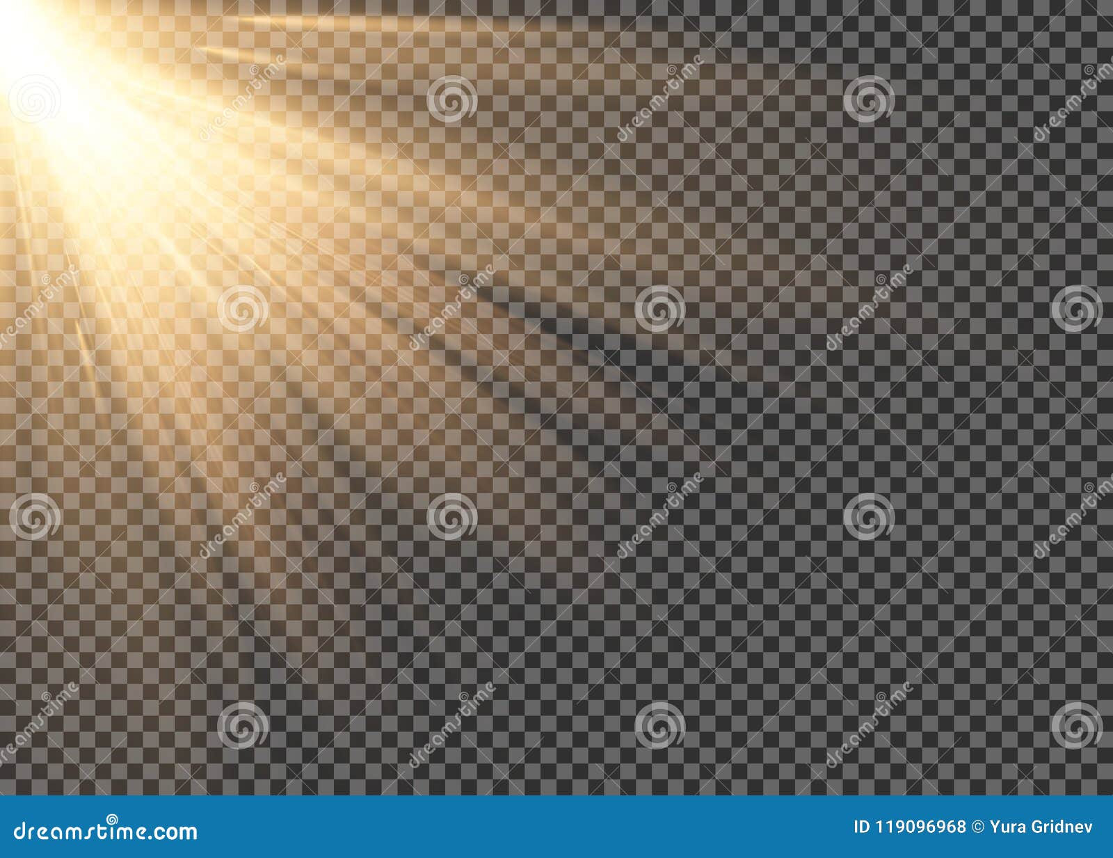 Light Flare Special Effect with Rays of Light and Magic Sparkles. Glow ...