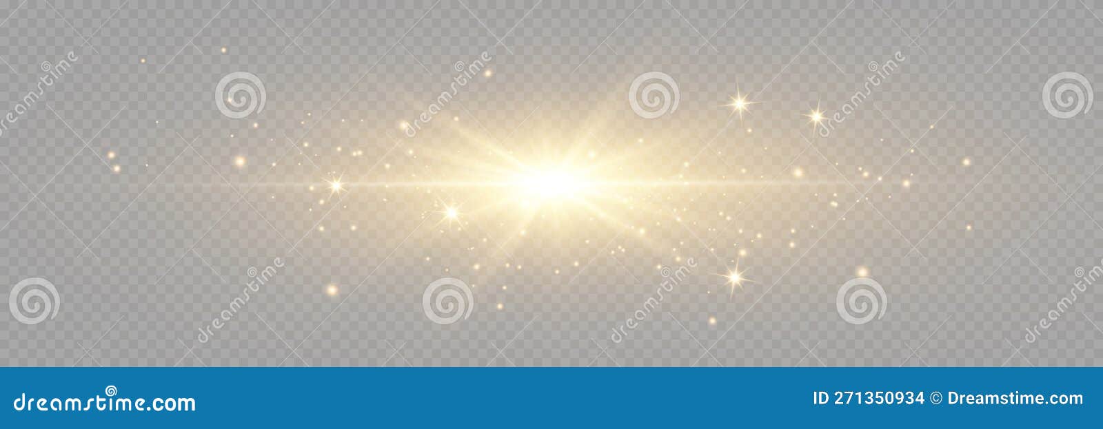 Light Flare Special Effect with Rays of Light and Magic Sparkles. Glow ...