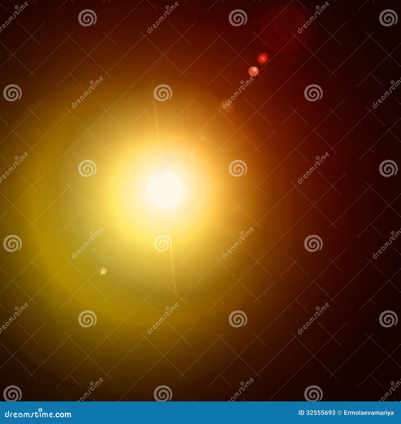 Light Flare Yellow Effect. Vector Stock Vector - Illustration of line ...