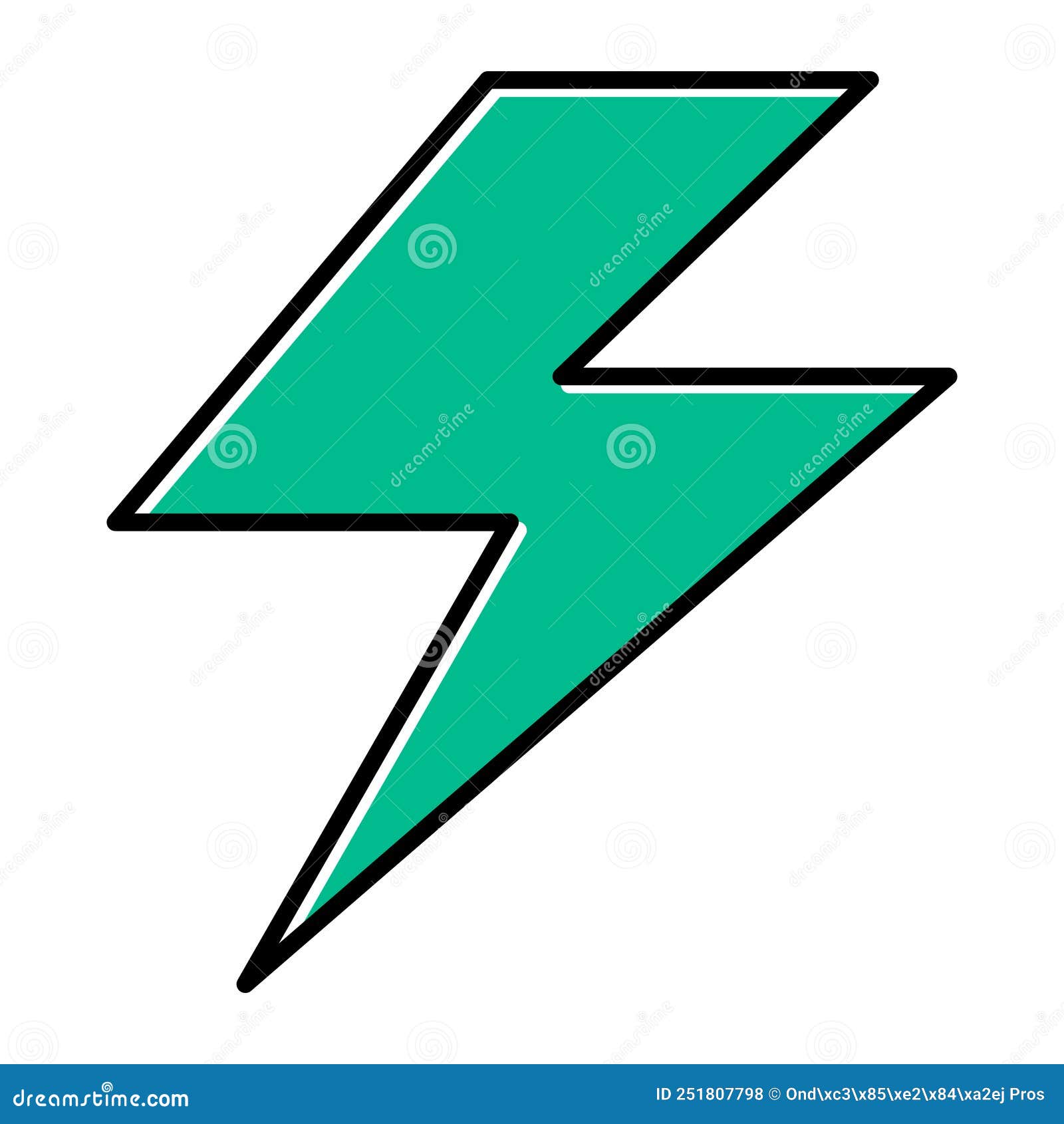 Light Flash Icon, Electric Charge Power Symbol, Graphic Flat Design ...