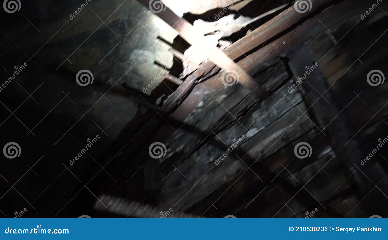 Light from a Flashlight in the Cave Wall. Stock Footage - Video of dark ...