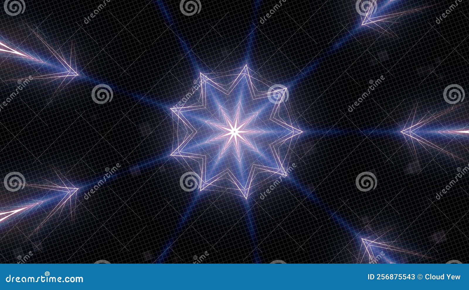 Light Flow Animation Electric Pattern Kaleidoscope Effect Stock Video ...