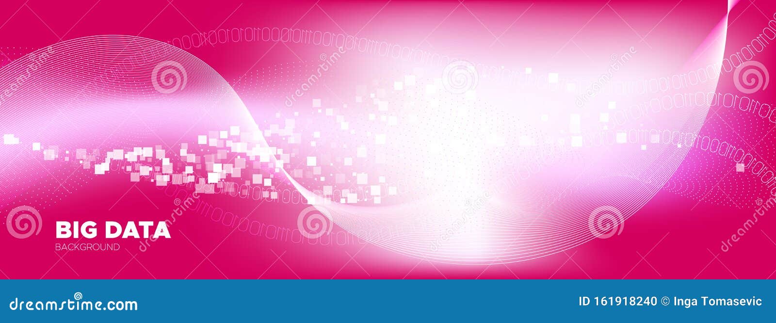 Light Flow Particle Pattern. Matrix Codes Stock Vector - Illustration ...