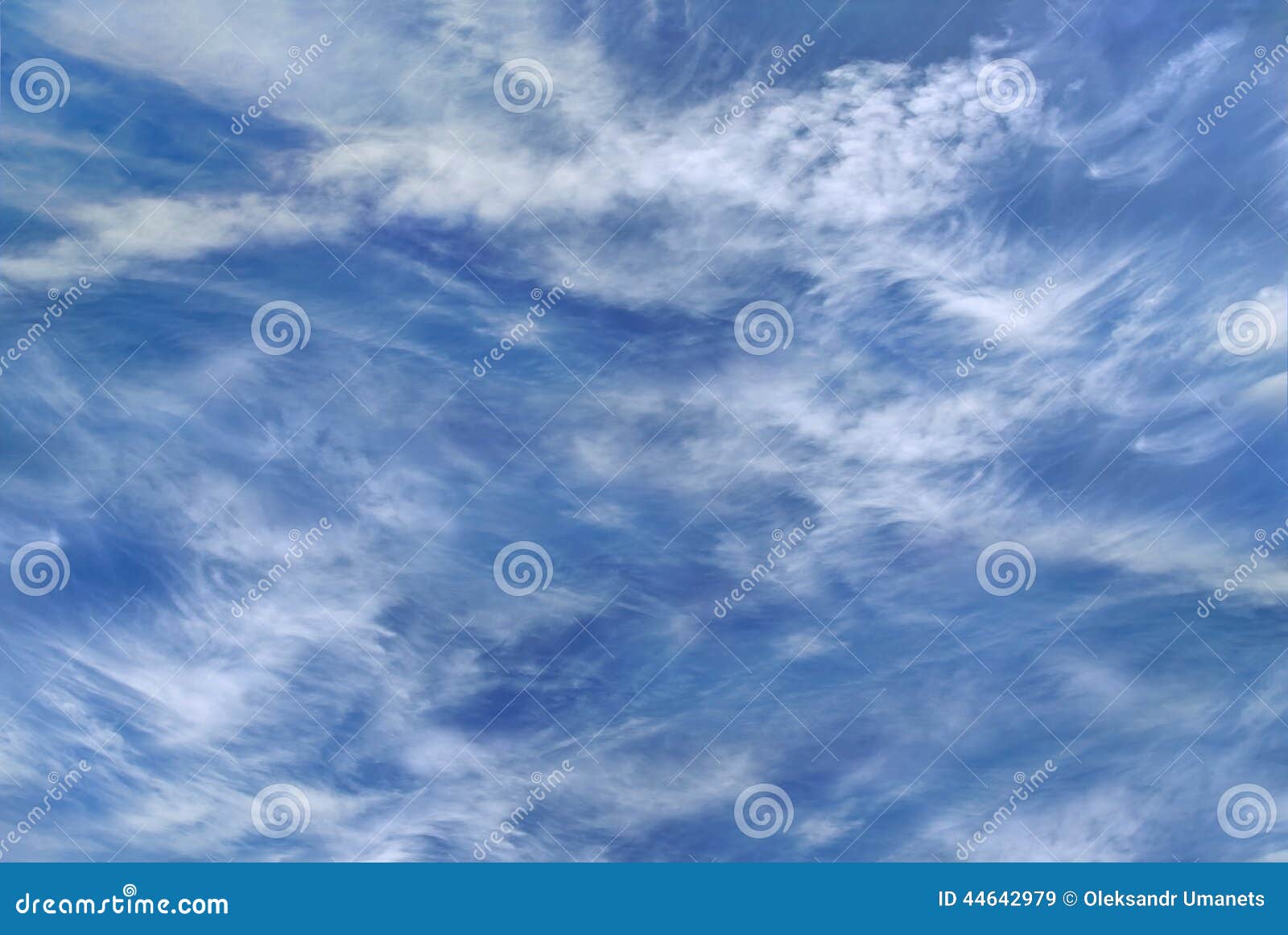 Light Fluffy Clouds Against a Clear Blue Sky Stock Image - Image of ...