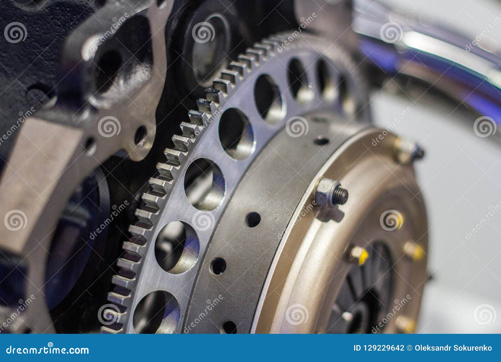 A Light Flywheel on Sport Engine in Silver Color Editorial Photography ...