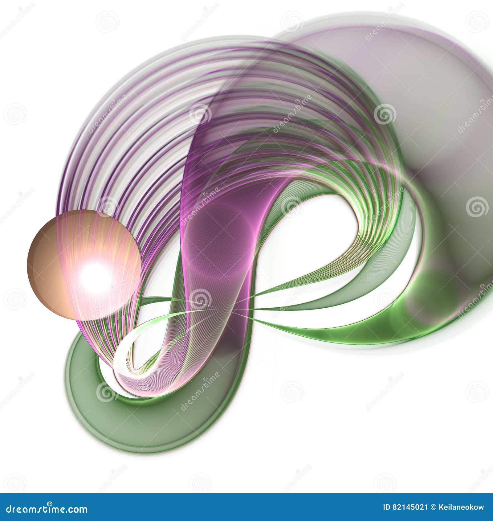 Light Fractal Infinity Symbol Stock Illustration - Illustration of ...