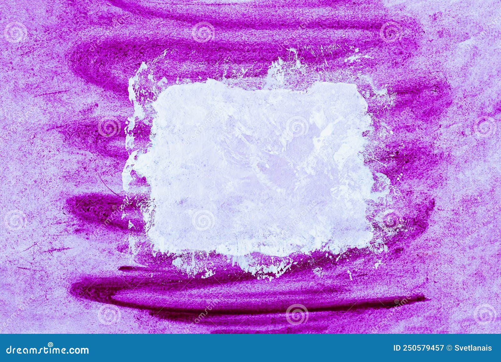 Light Frame with Rough Edges on Bright Lilac Hand Drawn Background ...