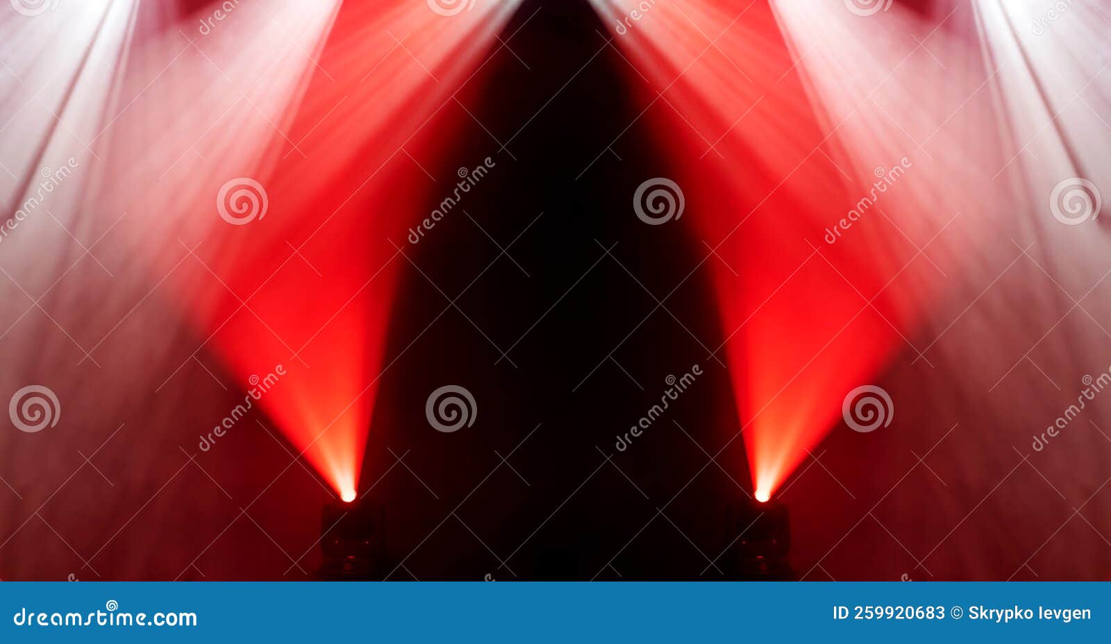 Light on a Free Stage, Scene with Red Spotlights Stock Image - Image of ...