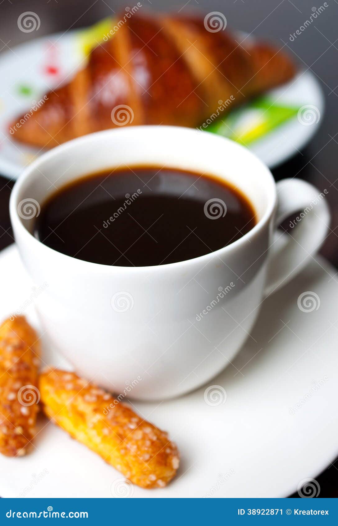 The Light Fresh Breakfast and the Coffee. Stock Image - Image of ...