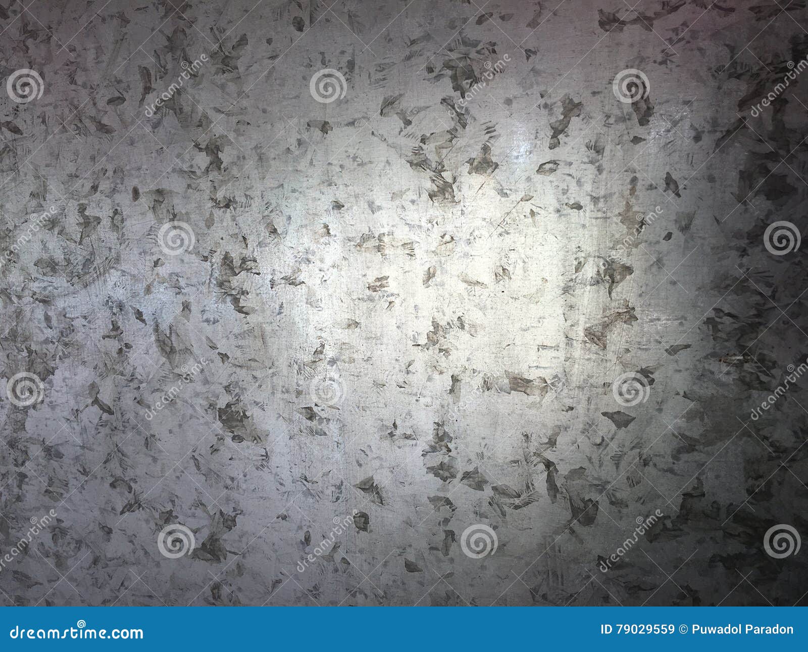 Light on Galvanized Sheet Background Stock Image - Image of white ...