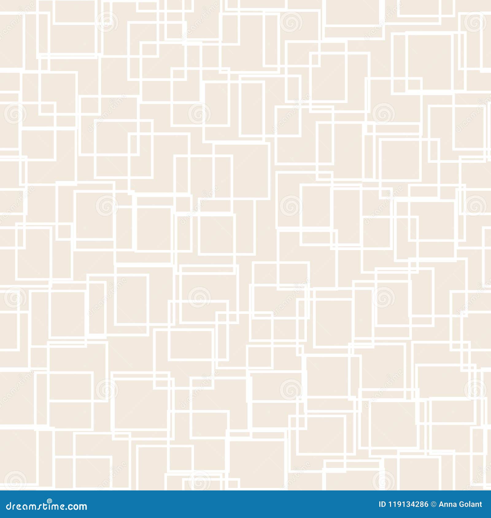 Light Geometric Background with Squares. Two Colors Beige and White ...