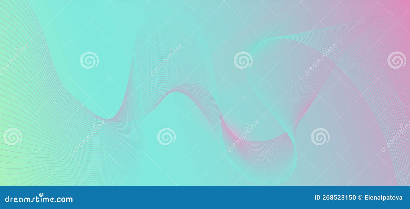 Light Gradient Geometric Background with Wavy Lines in Optical Art ...