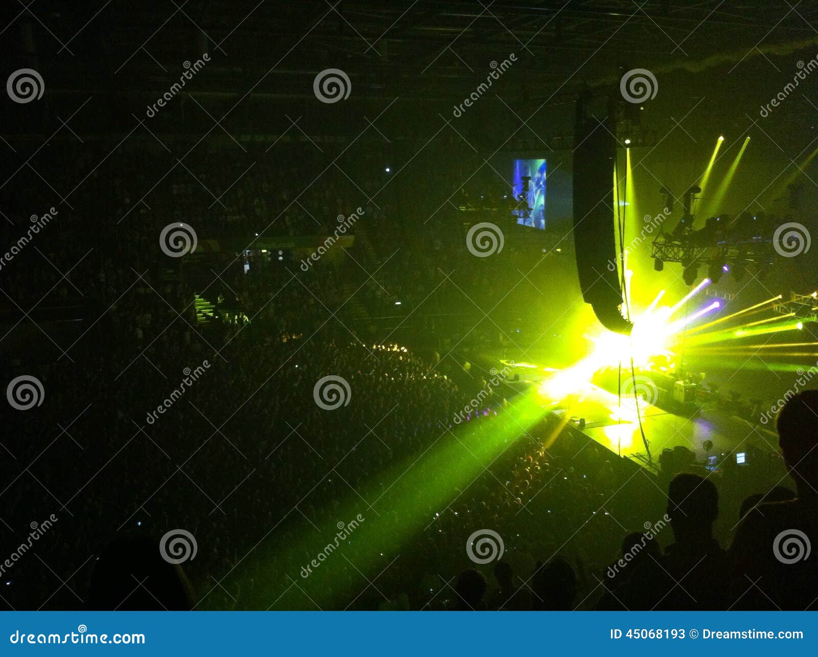 Light at a gig editorial stock photo. Image of lights - 45068193