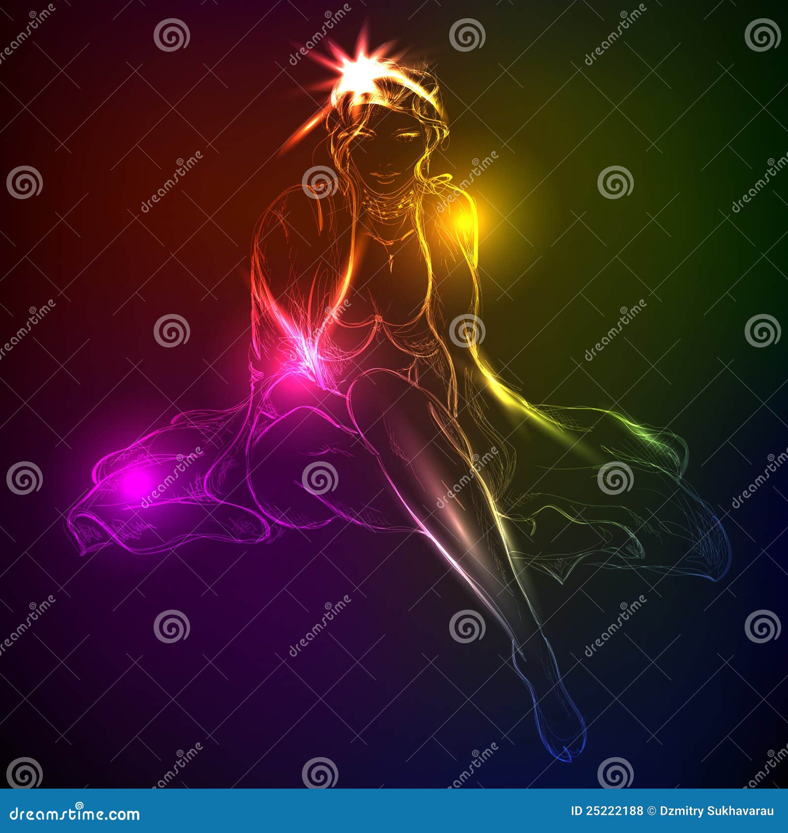 A light girl s stock vector. Illustration of boutique - 25222188