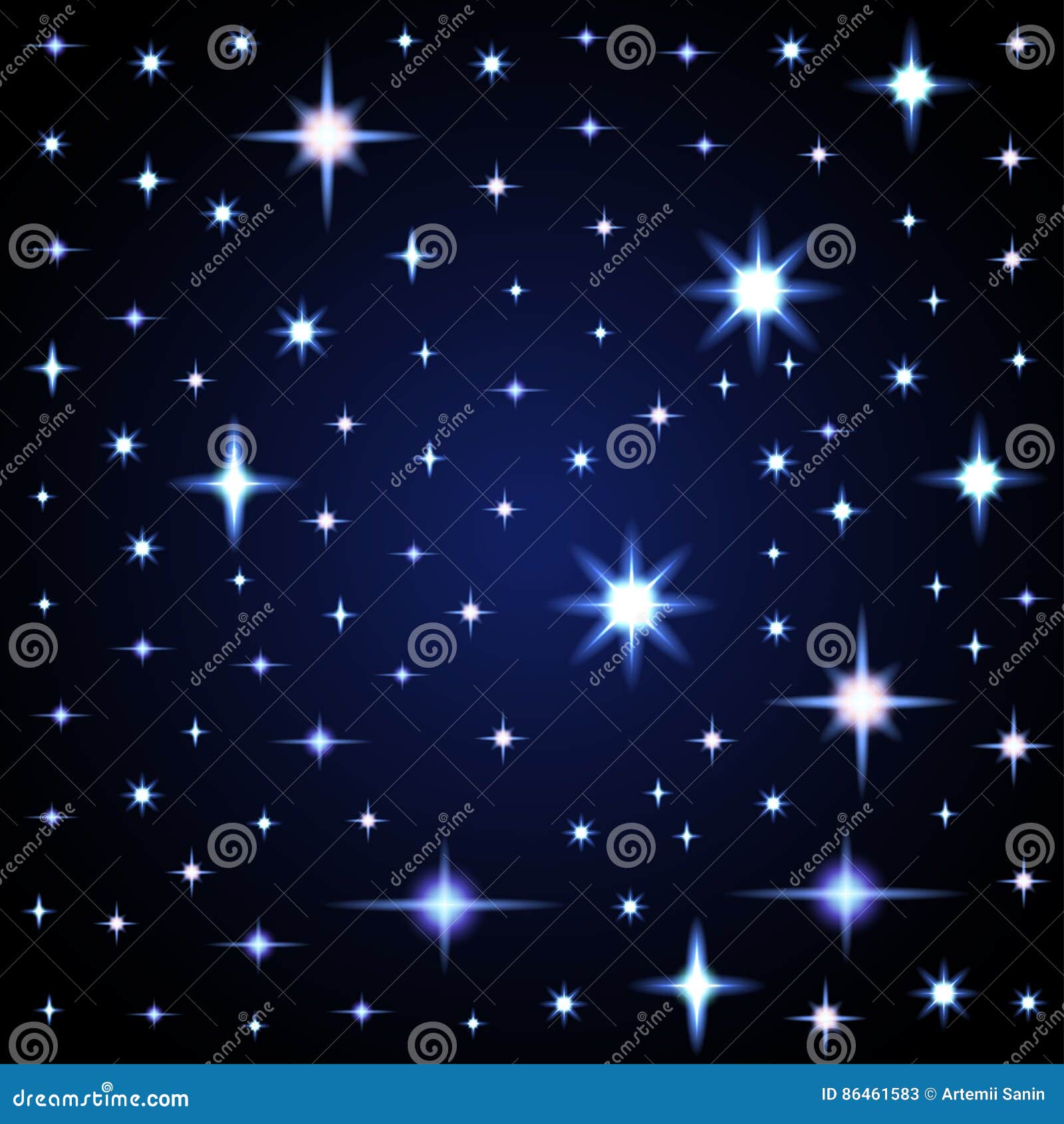 Light Glare, Space Stars. Illustration of Lens Flares. Stock Vector ...