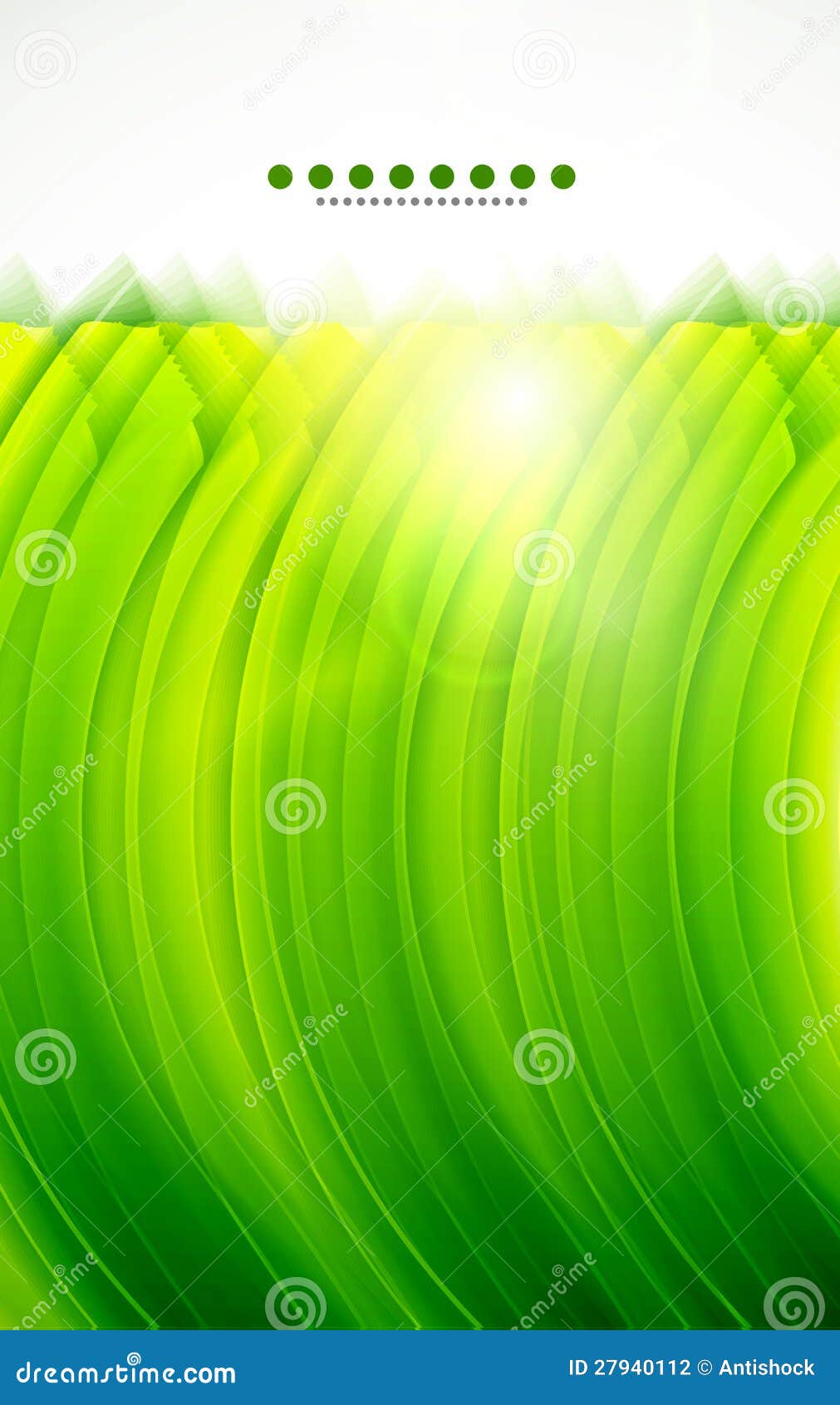Light Glittering Green Wave Background Stock Vector - Illustration of ...