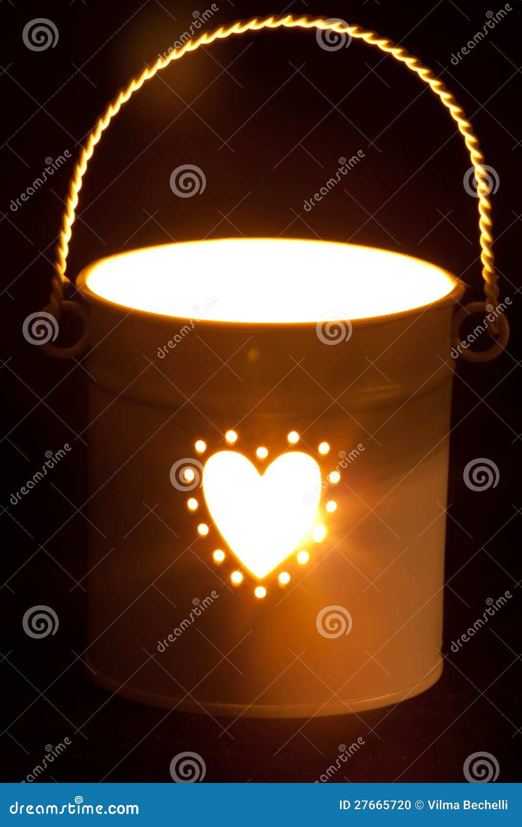 Light glow from bucket stock photo. Image of love, candle - 27665720