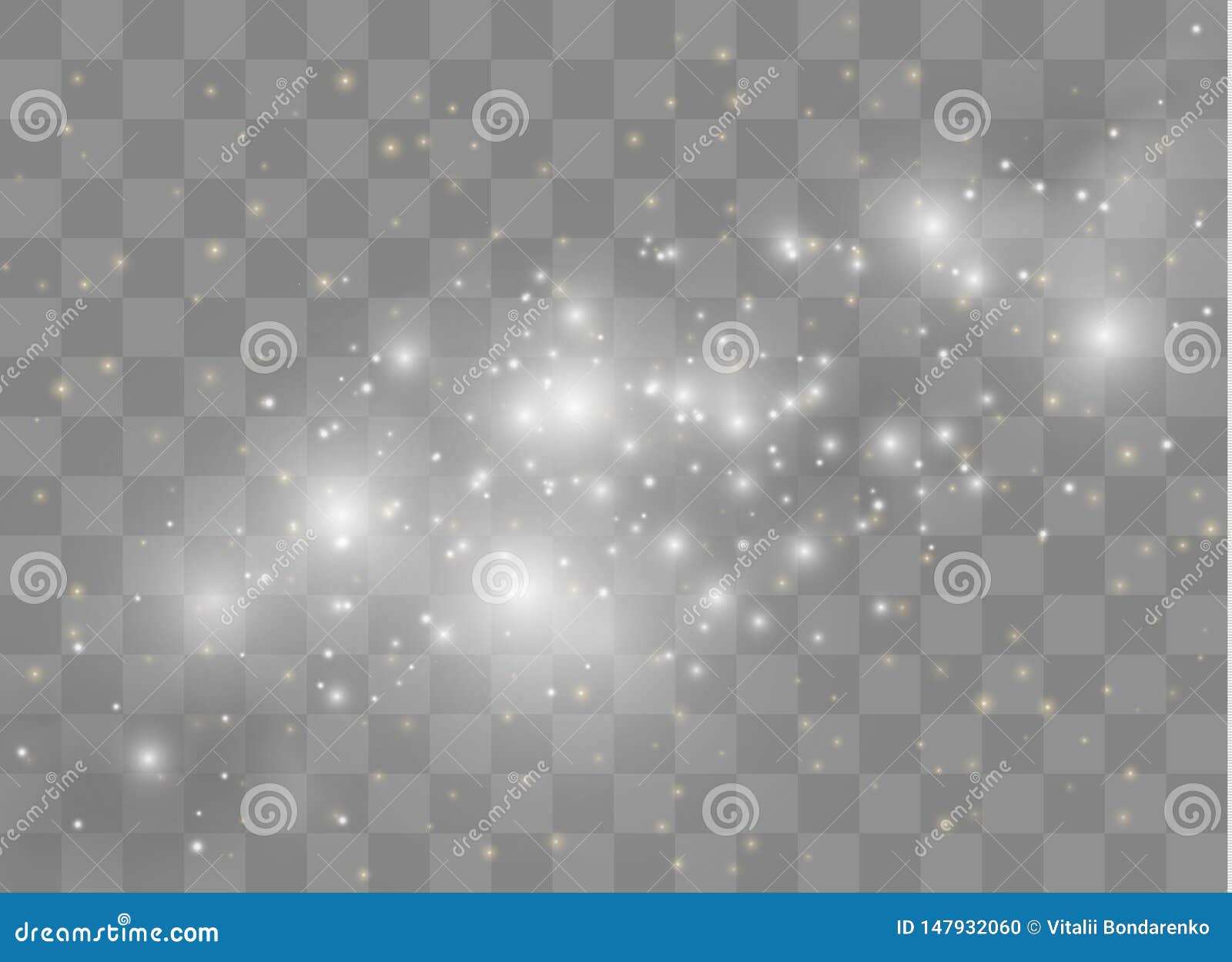 Sparkling Magic Dust Particles. The Light Of A Star. Star Glow On A ...