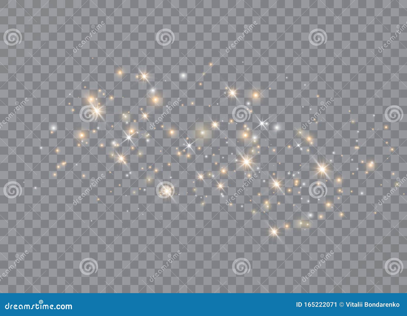 Light Glow Effect Stars. Vector Sparkles on Transparent Background ...