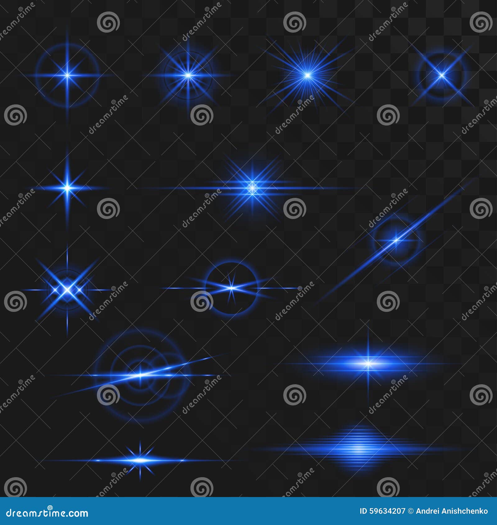 Light glow flare effects stock vector. Illustration of illuminated ...