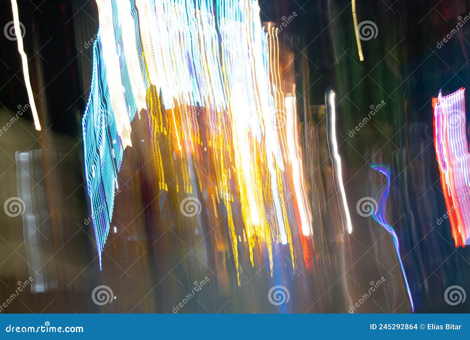 Light Glowing Colours of Easter Show with a Camera Slow Shutter ...