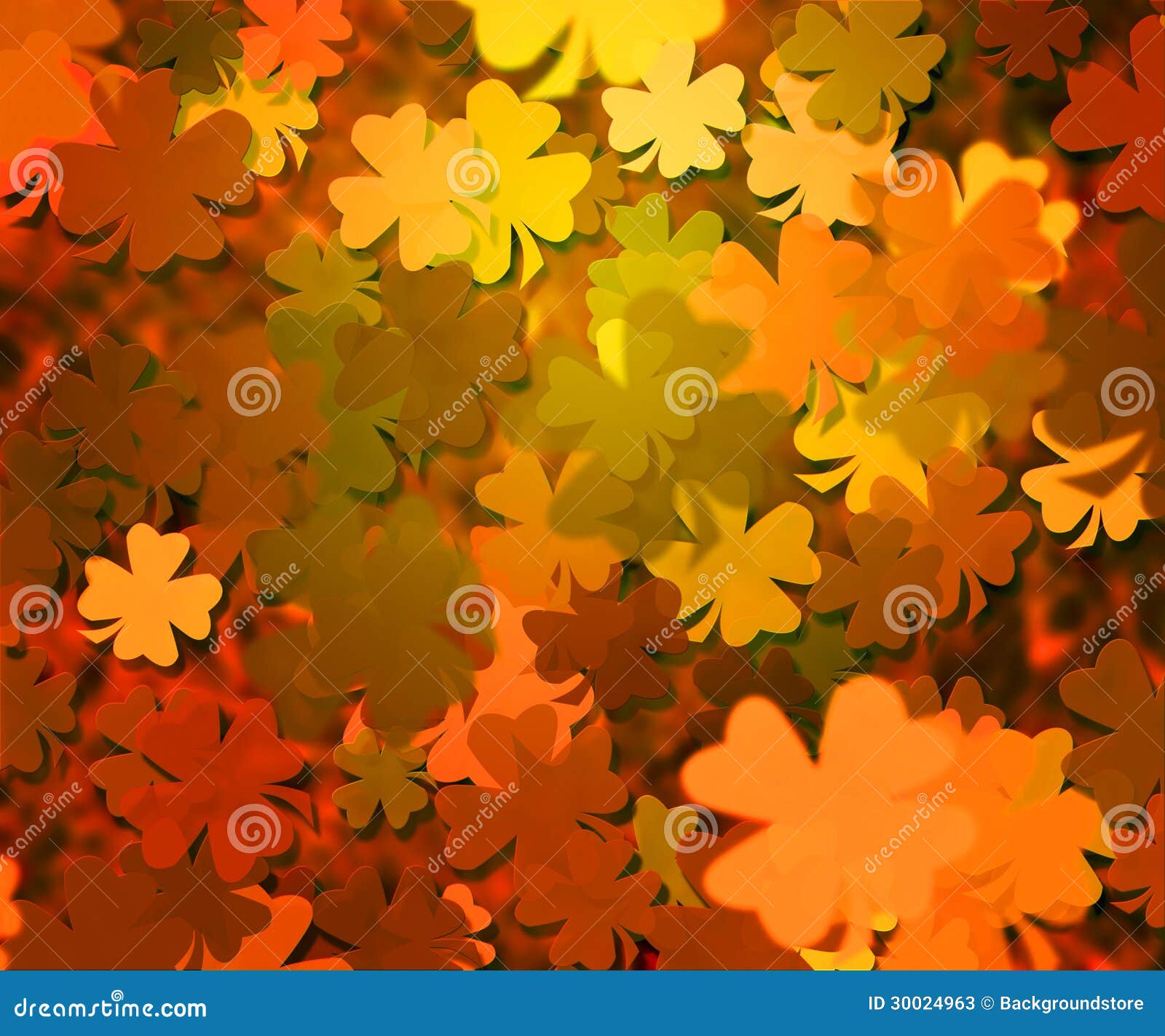 Gold Clover Texture Background Stock Illustration - Illustration of ...