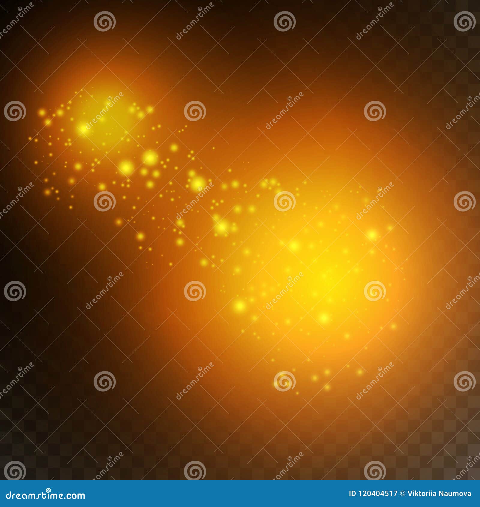 Light Gold Flare Special Effect. Vector Illustration Stock Vector ...
