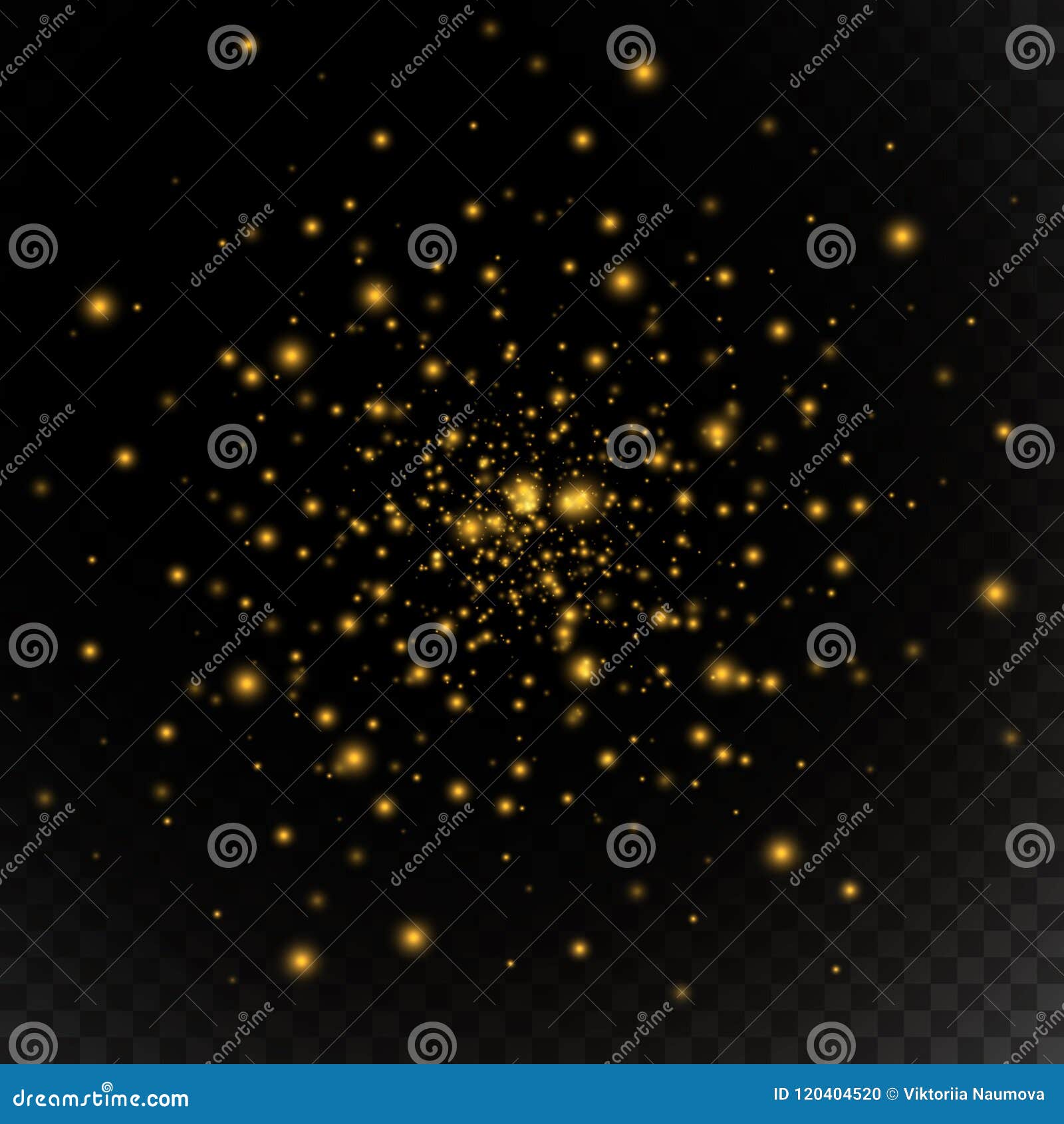 Light Gold Flare Special Effect. Vector Illustration Stock Vector ...