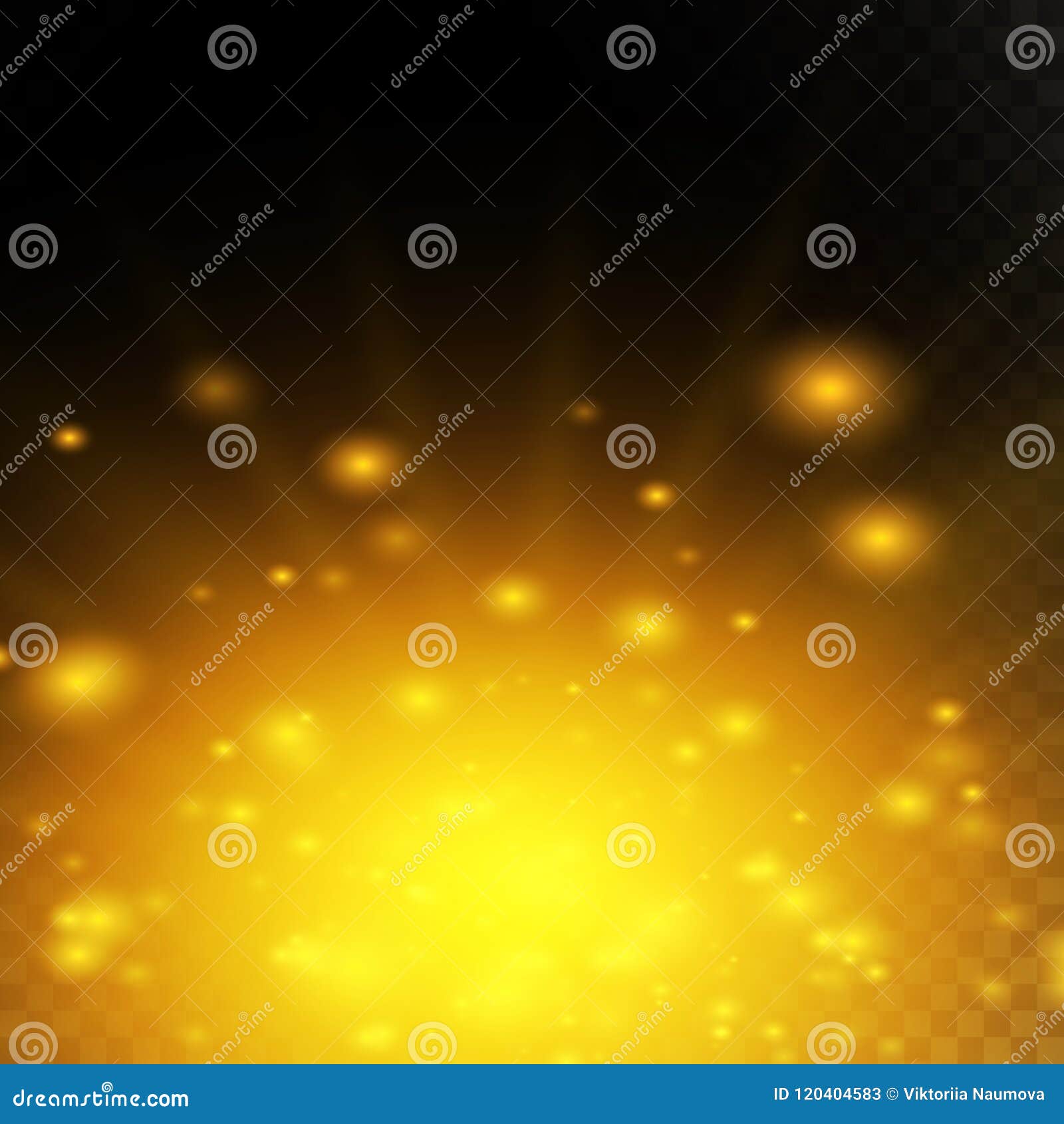 Light Gold Flare Special Effect. Vector Illustration Stock Vector ...