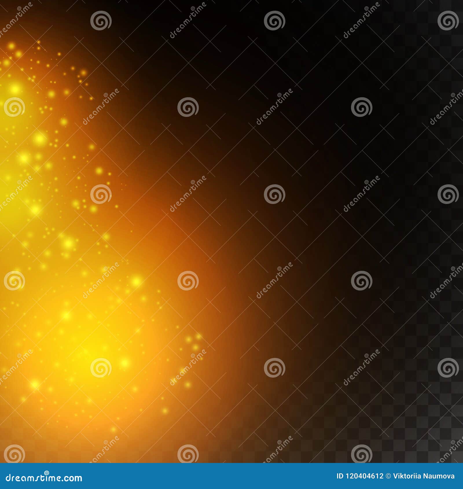 Light Gold Flare Special Effect. Vector Illustration Stock Vector ...