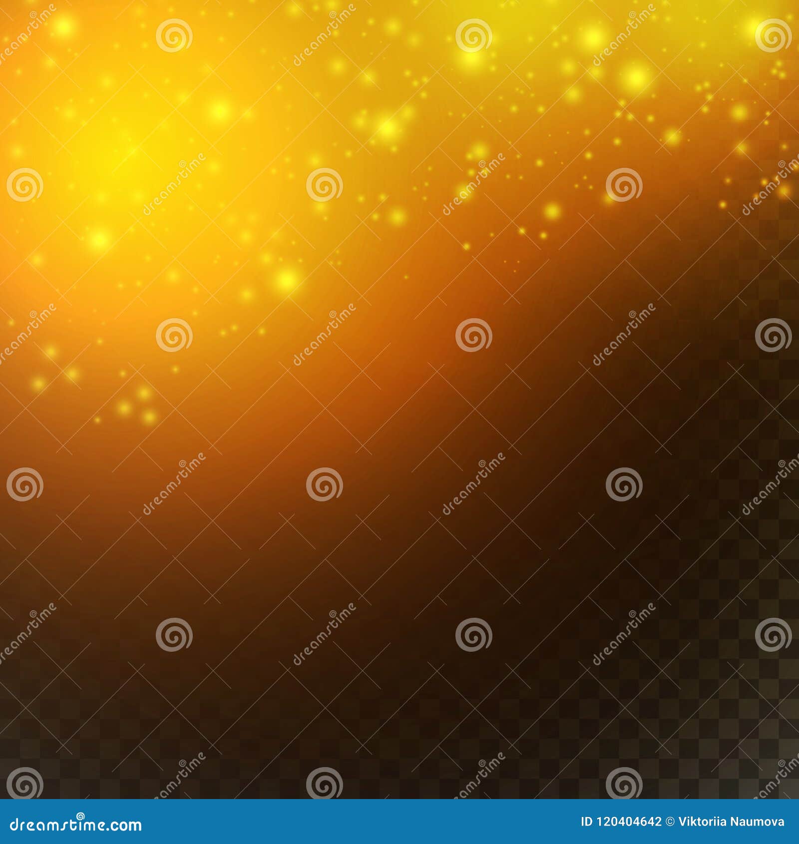 Light Gold Flare Special Effect. Vector Illustration Stock Vector ...
