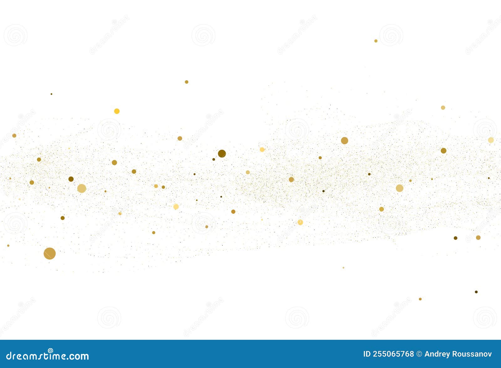 Light Gold Glitter Round Confetti Background. Stock Vector ...