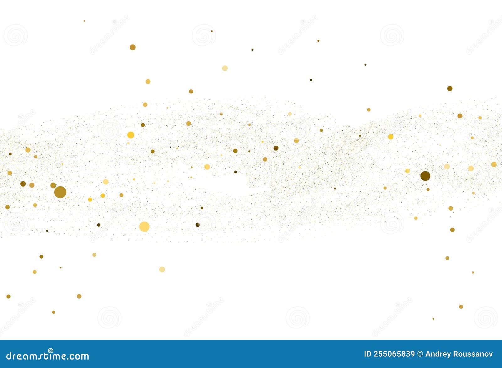 Light Gold Glitter Round Confetti Background. Stock Vector ...