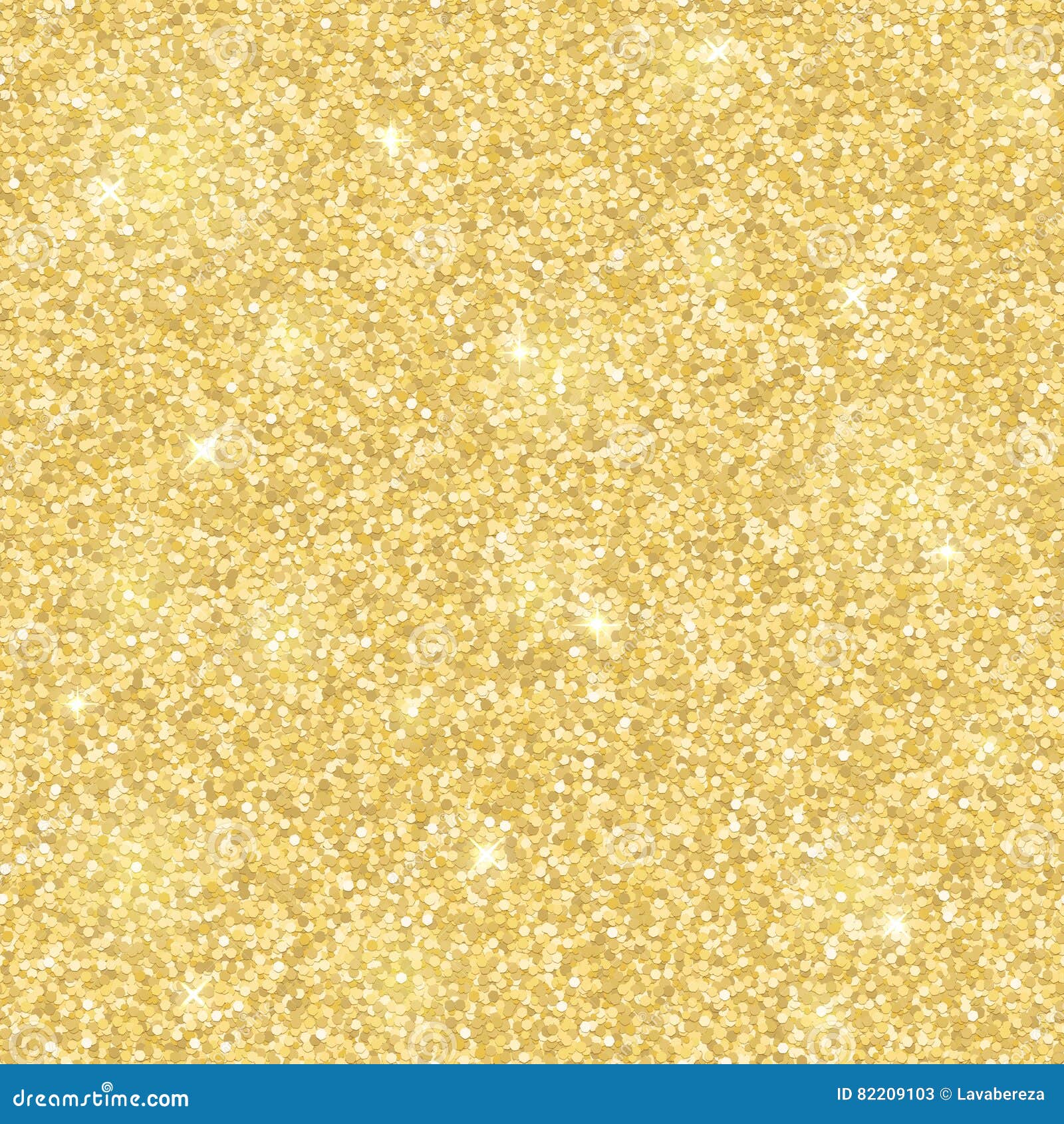 Light Gold Glitter Seamless Pattern Vector Stock Vector Illustration