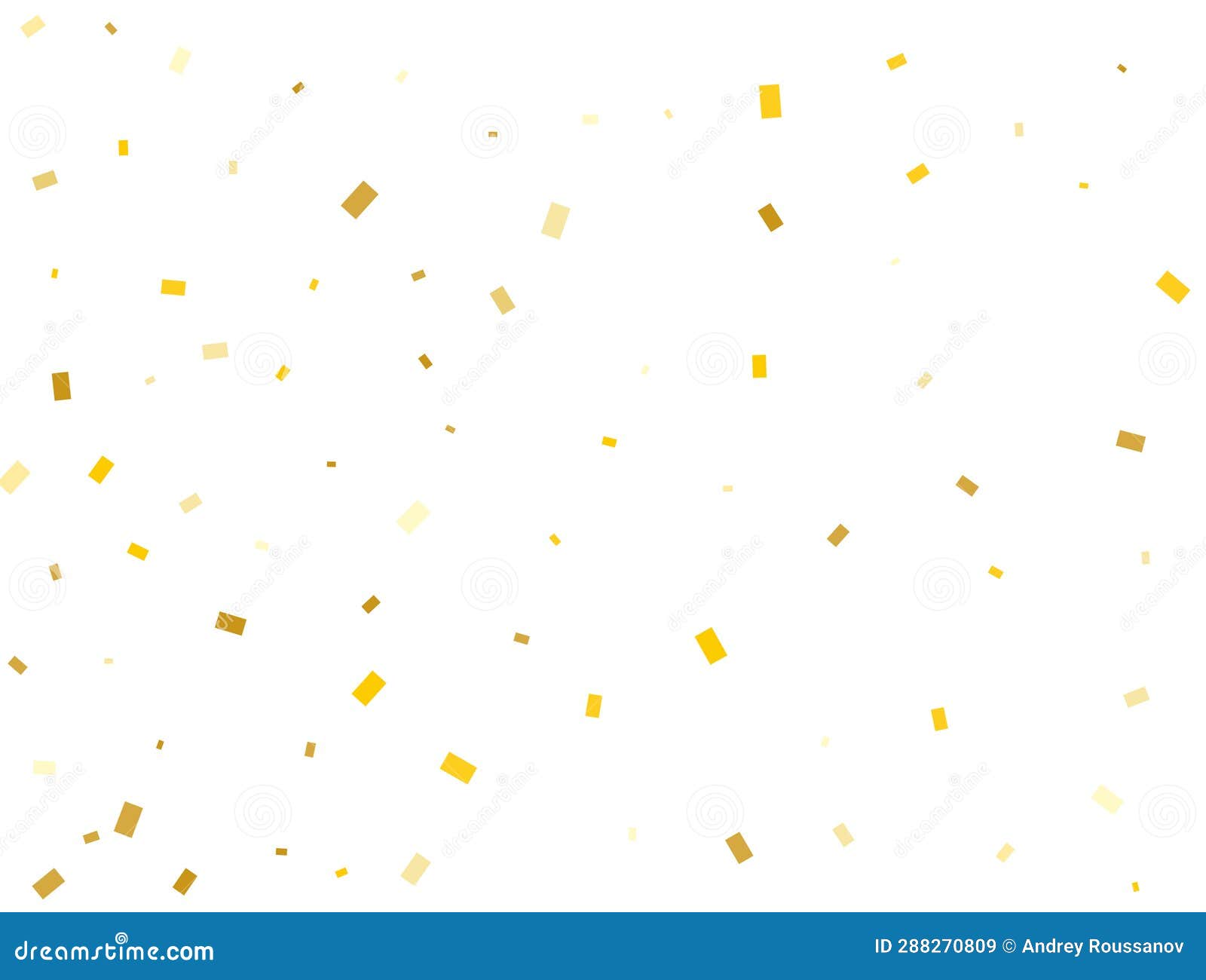 Light Golden Rectangles Confetti Background. Vector Illustration Stock ...