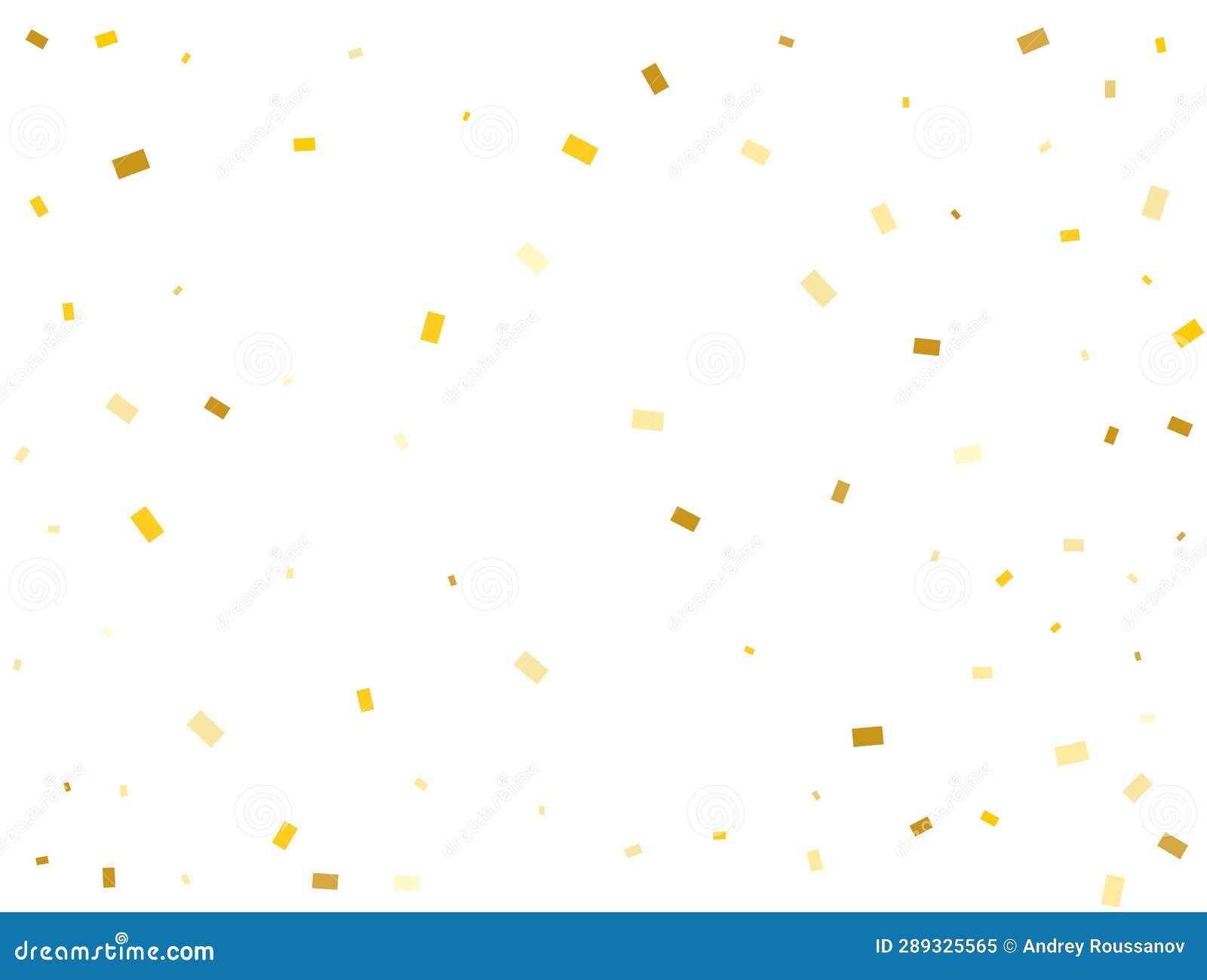 Light Golden Rectangles Confetti Background. Vector Illustration Stock ...